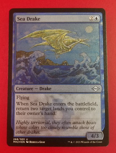 1x Sea Drake | FOIL-ETCHED | Modern Horizons 2 | MTG Magic Cards | eBay