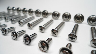 33 CHROME INTERIOR SCREWS! FOR CLASSIC & VINTAGE VEHICLES, NICE SHOW ...
