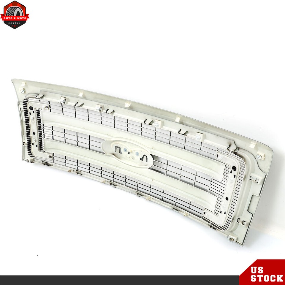 For 2009 thru 2014 Ford F-150 Front Upper Grille Gloss Black Grill DL3Z ...