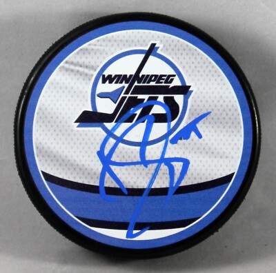 BRENDEN DILLON SIGNED WINNIPEG JETS REVERSE RETRO Puck NHL STAR ...