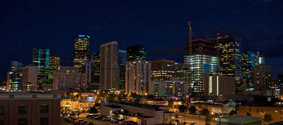 DENVER COLORADO SKYLINE CITYSCAPE POSTER STYLE B 16x36 HI RES 9MIL ...