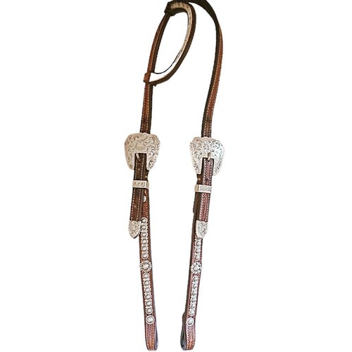 Blue Ribbon Tack Sterling Silver Western Show One Ear Headstall | eBay