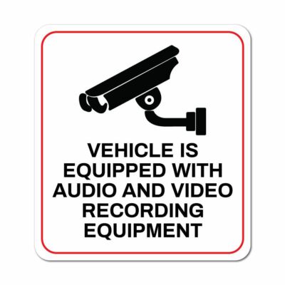 Recording Equipment Sticker Decal Warning Funny Joke Tools Car Notice ...