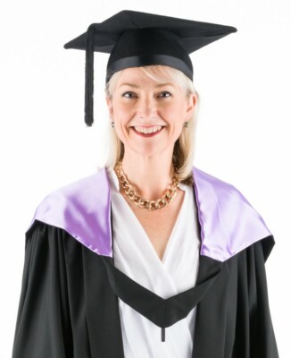 HOOD ONLY Masters Hood Fully Lined Lilac Graduation Ceremonies Academic ...