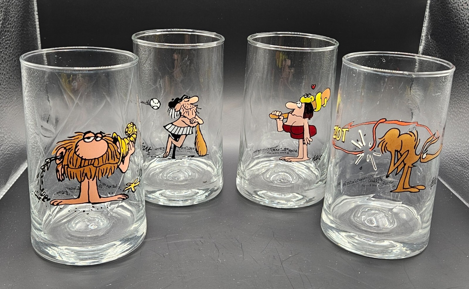 1981 Arby's BC Ice Age Hart Collector Series Glasses Vintage Set of 4 ...