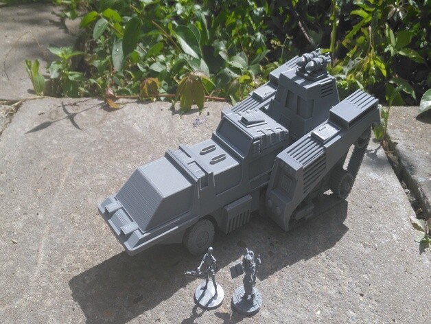 Landraider Killdozer Judge Dredd 2000AD Resin 3d printed DIY model kit ...