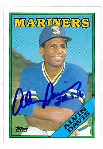 Alvin Davis autographed Baseball Card (Seattle Mariners) 1988 Topps ...