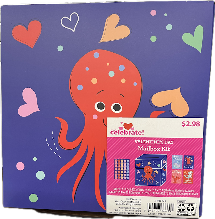 Octopus Mailbox Kit 19 Pieces also includes Cards and Stickers set of 5 ...