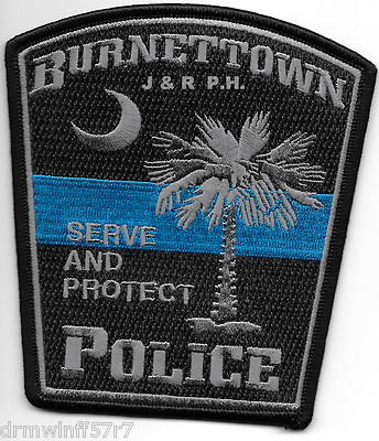 Burnettown Police, SC (4" x 4.5" size) shoulder police patch (fire) | eBay