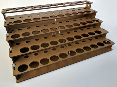 MDF Paint Rack Organizer for Hobby Paints, Many Paint Options, Gold ...