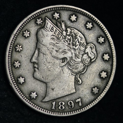 1897 Liberty V Nickel CHOICE XF FREE SHIPPING E378 JCF | eBay
