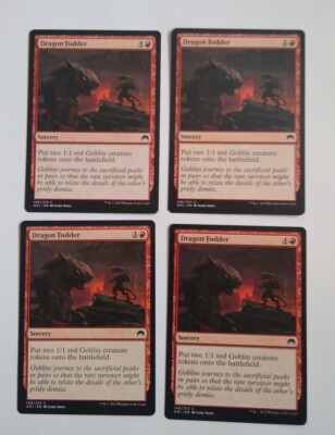 MTG ORIGINS DRAGON FODDER COMMON X4 | eBay