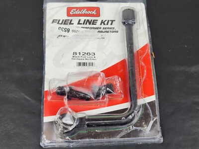 Edelbrock 81263 Fuel Inlet Line Kit For Edelbrock Carburetors 3/8 ...