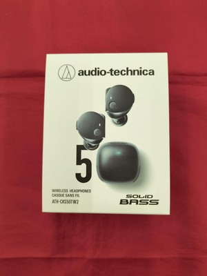 Audio-Technica ATH-CKS50TW2 Wireless Earphones Solid Bass Black Japan New Sealed | eBay