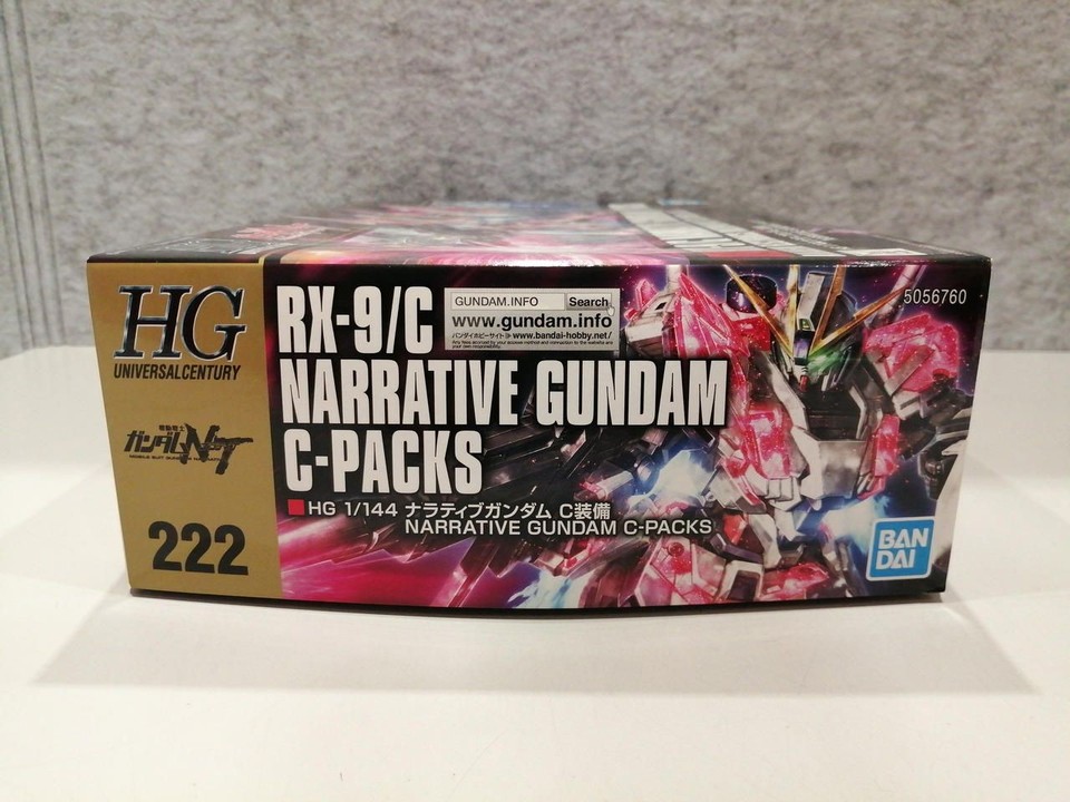 BANDAI 1 144 HGUC Rx-9 C Narrative Gundam C-equipment Used | eBay