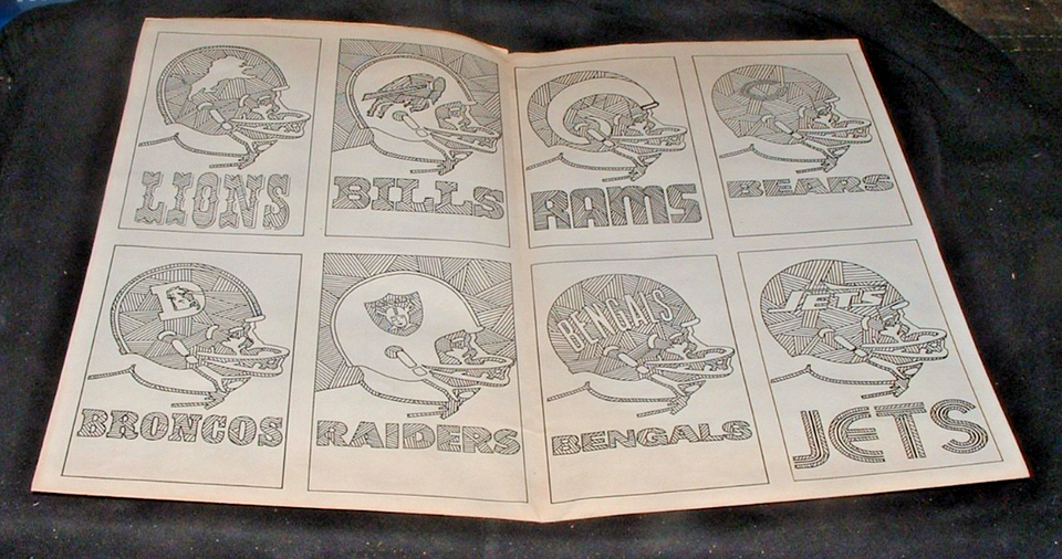 VINTAGE 1971 NFL WOODBURNING TILES COMPLETE AFC NFC 6 PC. SET Paint ...