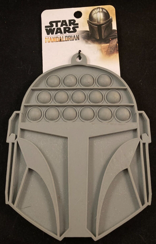 Star Wars - The Mandalorian - Silicone Trivet/Push Pop - Grey - Fidget ...
