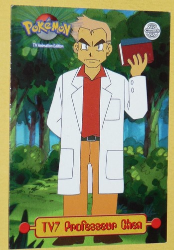 POKEMON CARD TOPPS 1999 TV ANIMATION EDITION NINTENDO TV7 PROFESSEUR ...