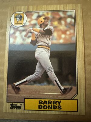 1987 Topps Barry Bonds #320 Rookie Error Card! Rare!! Near Mint Shape 8 ...