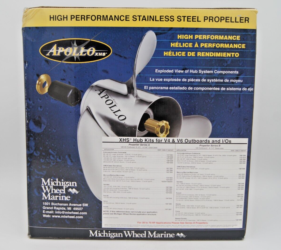 Michigan Wheel Apollo XHS Prop (14-3/8 x 15) RH Stainless Steel ...