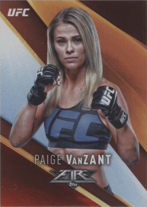 2017 Topps UFC Fire - Paige VanZant #21 Red Hot /142 for sale online | eBay