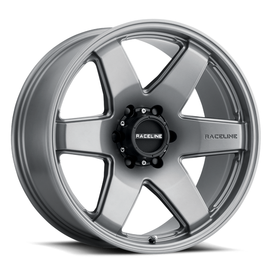 (Set-4) Raceline Addict Greystone 18X8 5X110 +35mm wheels rims 18 inch ...
