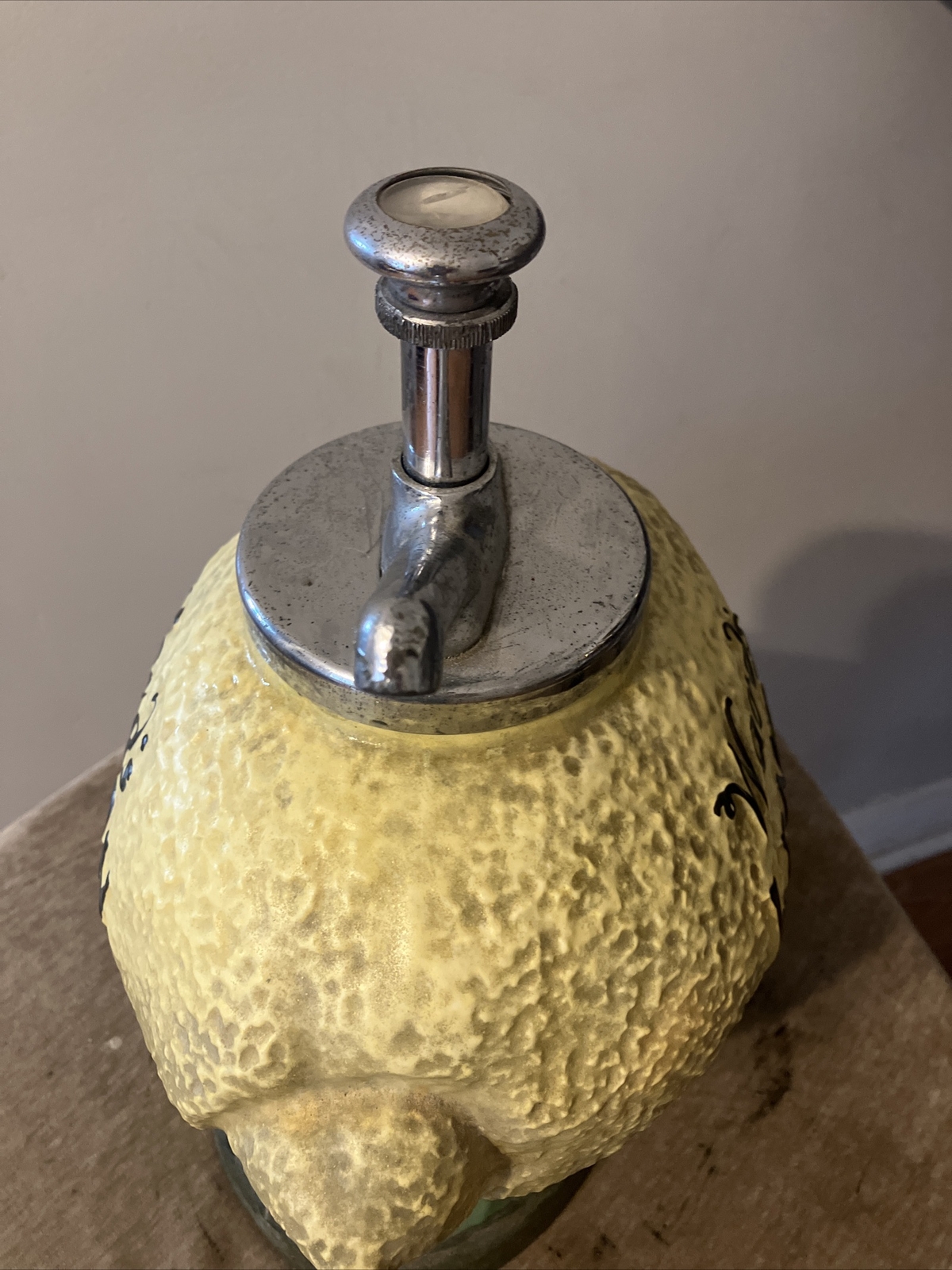 Vintage WARD'S Lemon Crush Counter Top Soda Ceramic Syrup Dispenser | eBay