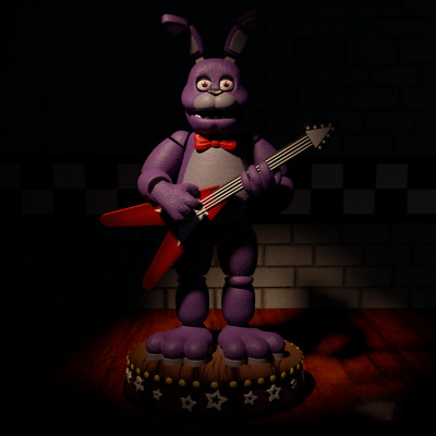 UNPAINTED FNAF Five Nights Freddys Bonnie 3d Printed Model Kit 210mm | eBay