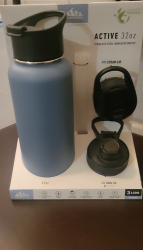 NEW HYDRAPEAK Active 32oz Stainless Steel Insulated Bottle Bundle ...