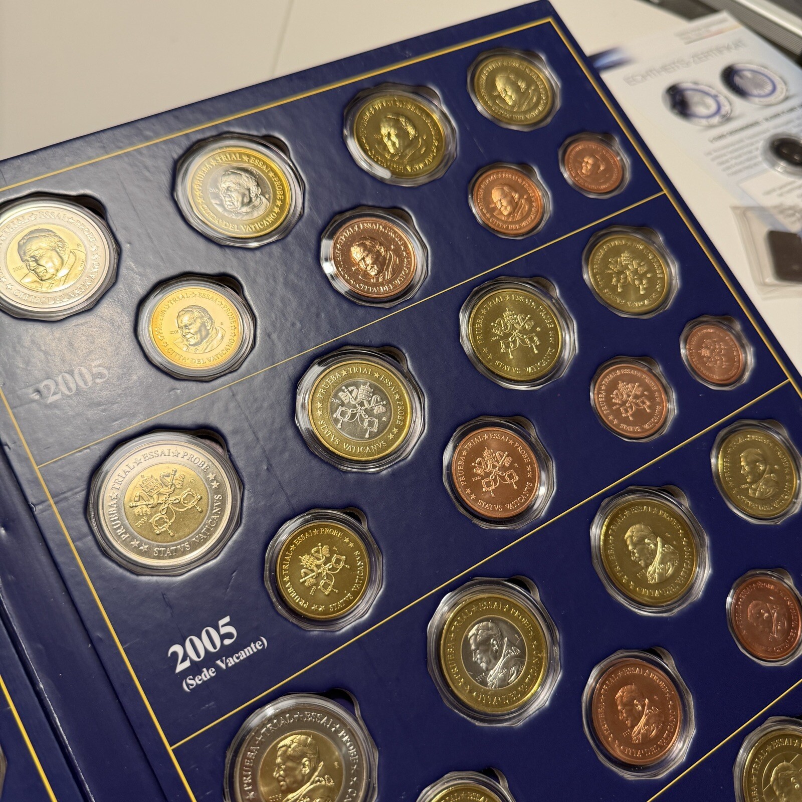 Specimen Euro Probe „Vatikan 2002 - 2007“ - Vollständig mit Zertifikaten | eBay.de