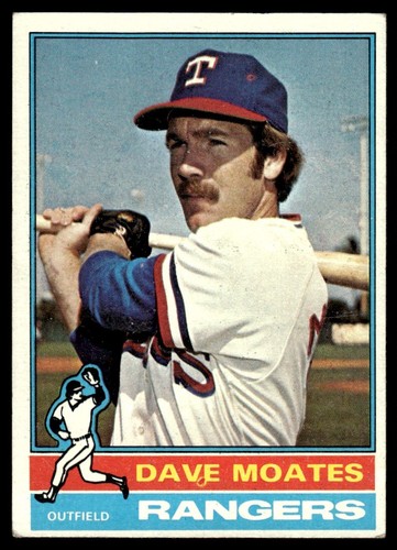 1976 Topps Dave Moates RC Texas Rangers #327 | eBay