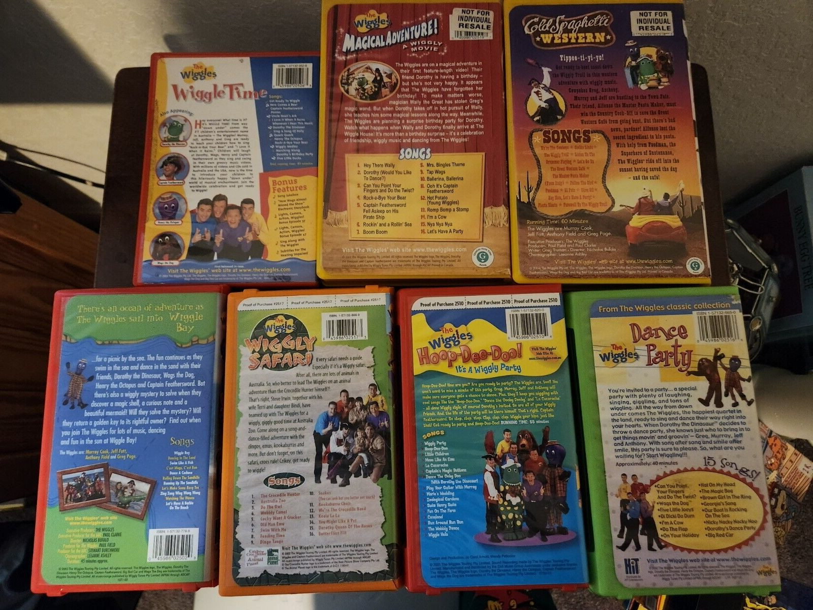 The Wiggles VHS/dvd Lot of 7 Cold Spaghetti | Grelly USA