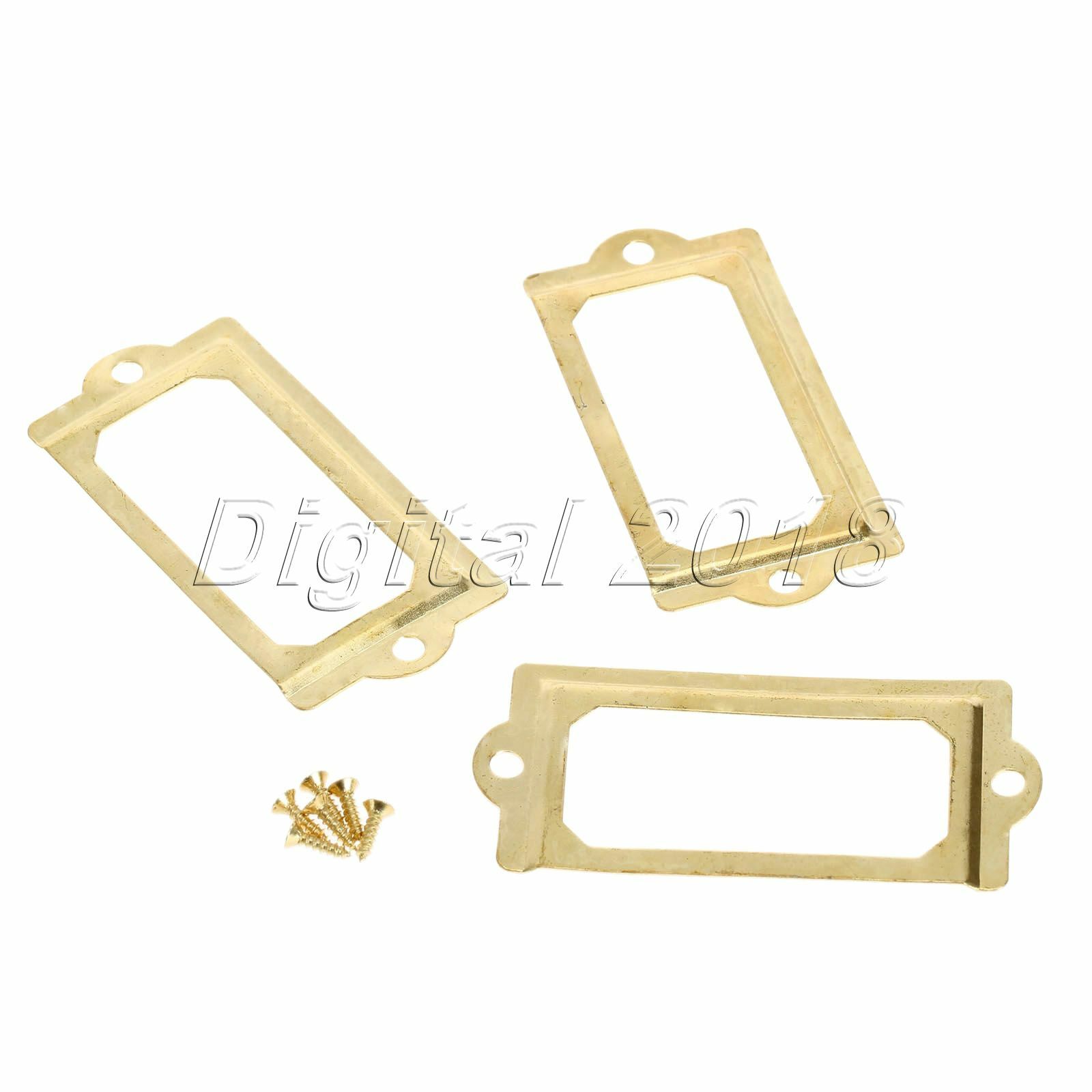 12pc Drawer Cabinet Frame Label Tag File Name Card Holder Accessories ...