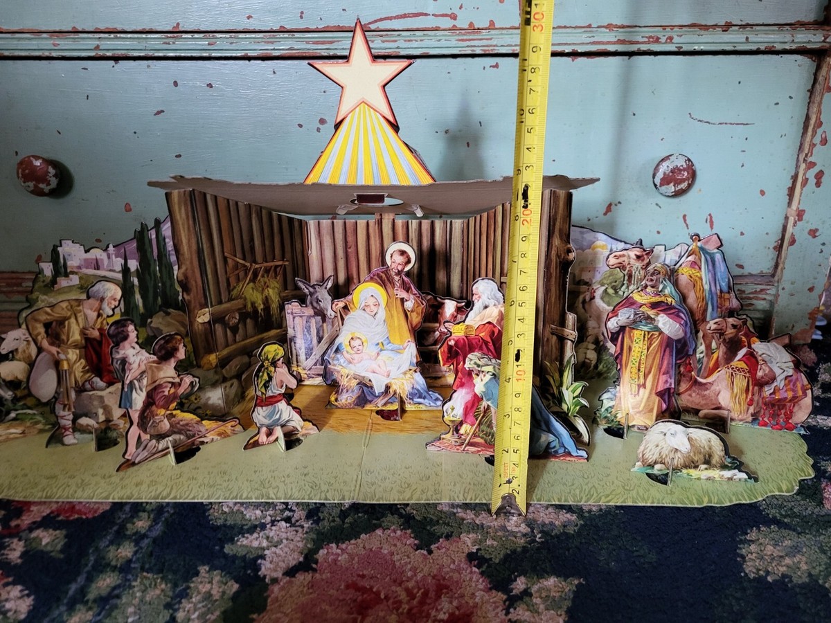 Cardboard Nativity Scene