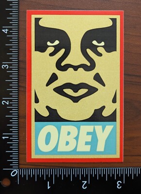 Obey Andre Giant Vinyl Sticker OG Shepard Fairey Slap Face VTG Blue ...