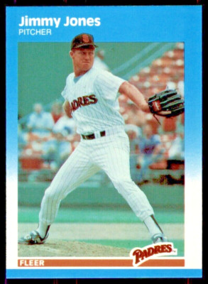 1987 Fleer Update #U-54 Jimmy Jones Pitcher San Diego Padres FREE ...