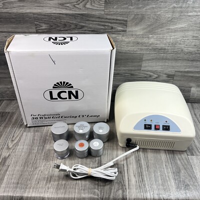 LCN Cosmetics Professional Gel Curing UV Lamp Nail Polish Light W/ Gels ...