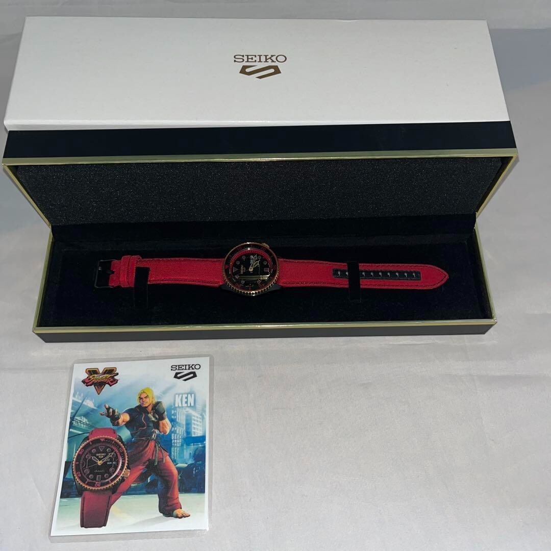 SEIKO 5 Sports x Street Fighter V KEN Rush & Blaze SB… - Gem