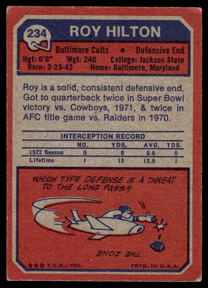 1973 Topps #234 Roy Hilton See Scan | eBay