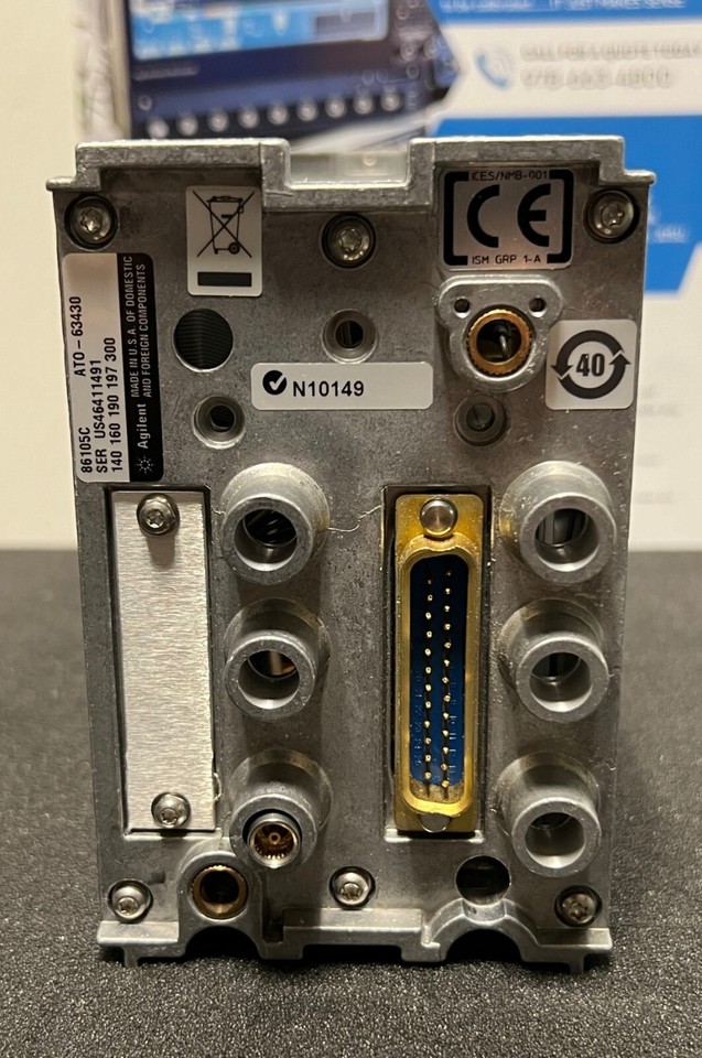 HP/Agilent 86105C 9 GHz Optical / 20 GHz Electrical Sampling Module w ...