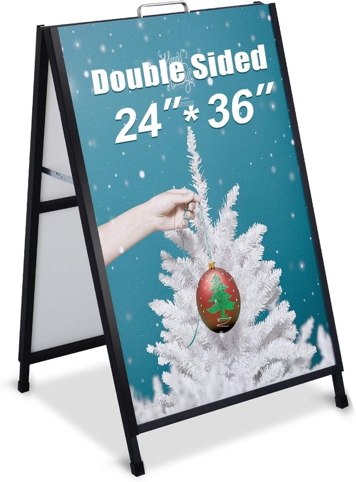 Double Sided A-Frame Sign 60x90cm Sidewalk Outdoor Poster Display ...