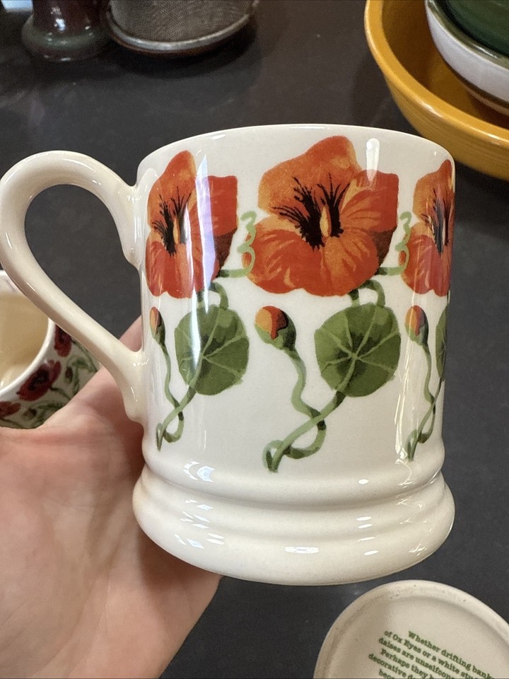 Emma Bridgewater Mug Set 4 Poppy Crocus Daisy Nasturtium | eBay