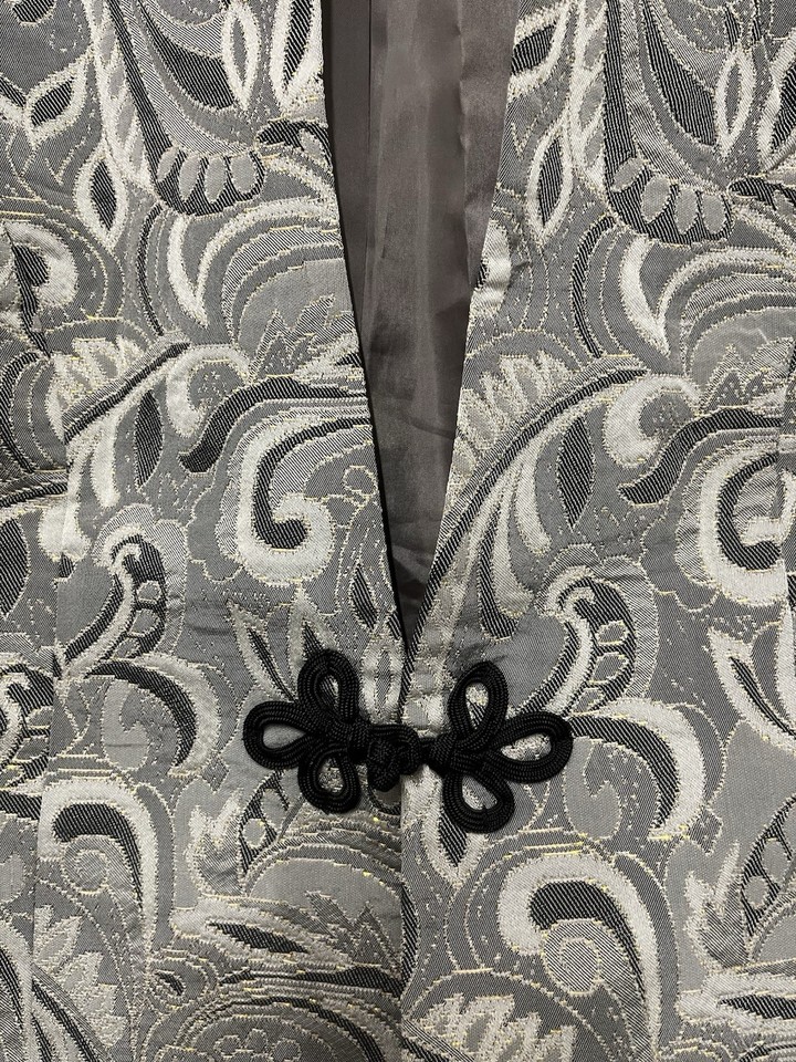 Riddella Vintage Jacket Size 12 53% Viscose 47% Polyester Gold Metal ...