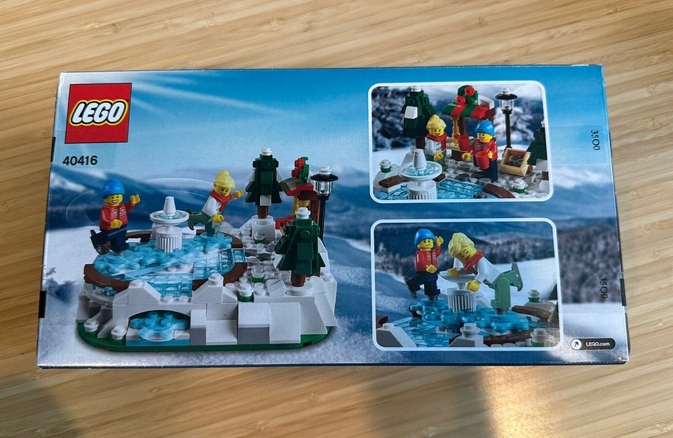 LEGO Seasonal: Ice Skating Rink (40416) Discontinued 2020 673419326070 ...