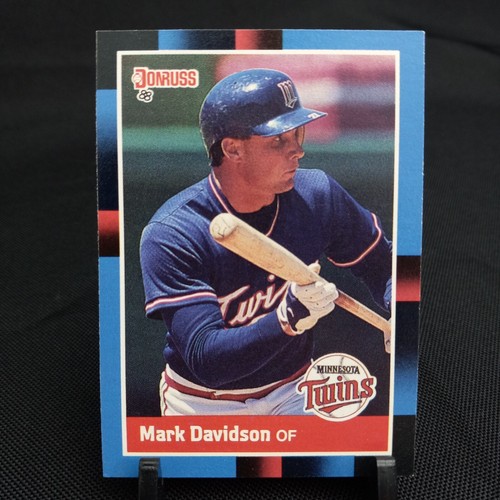 1988 Donruss Baseball Card Mark Davidson Rookie Minnesota Twins #519 ...