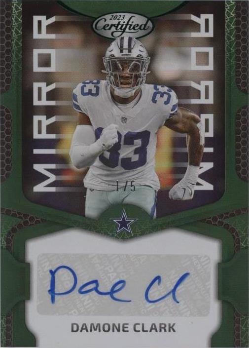 2023 Panini Certified - Mirror Signatures Damone Clark #MS94 Green /5 ...