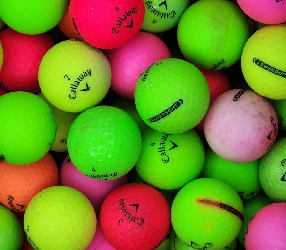 4 dozen Callaway matte golf Balls Assorted Colors 3A Good *Free ...