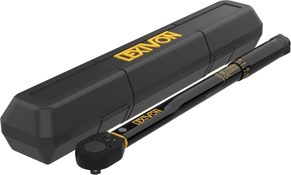 Lexivon 3/8-Inch Drive Click Torque Wrench 10-80 Ft-Lb/13.6-108.5 Nm ...
