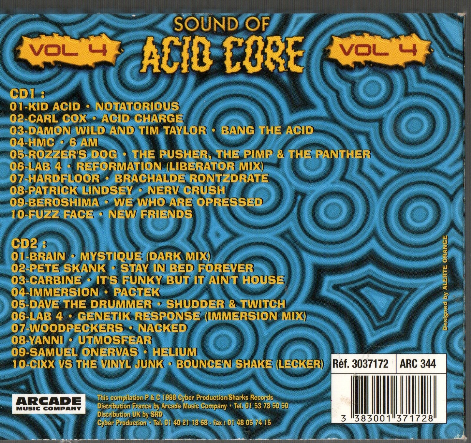 Acid Sound Of Core Volume 4 - CD 20 TITRES Ed 1998 voir photos | eBay