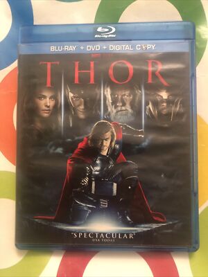 $3 Blu-ray: Thor (Blu-ray/DVD, 2011, 2-Disc Set, Includes Digital Copy ...